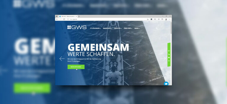GWS-Website im neuen Look & Feel - GWS